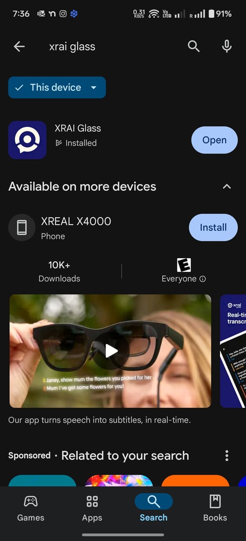 Setup XRAI on your QONOQ MiRZA glasses