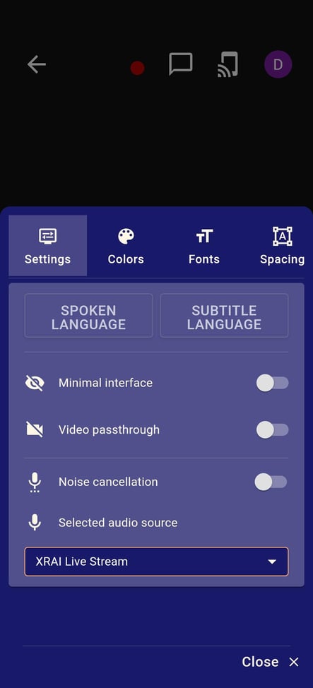 Setting up XRAI Stream