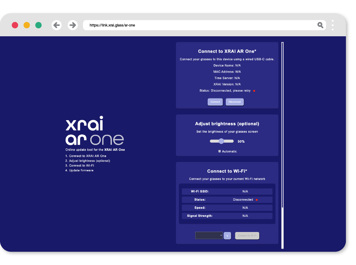 How to update your XRAI AR One glasses