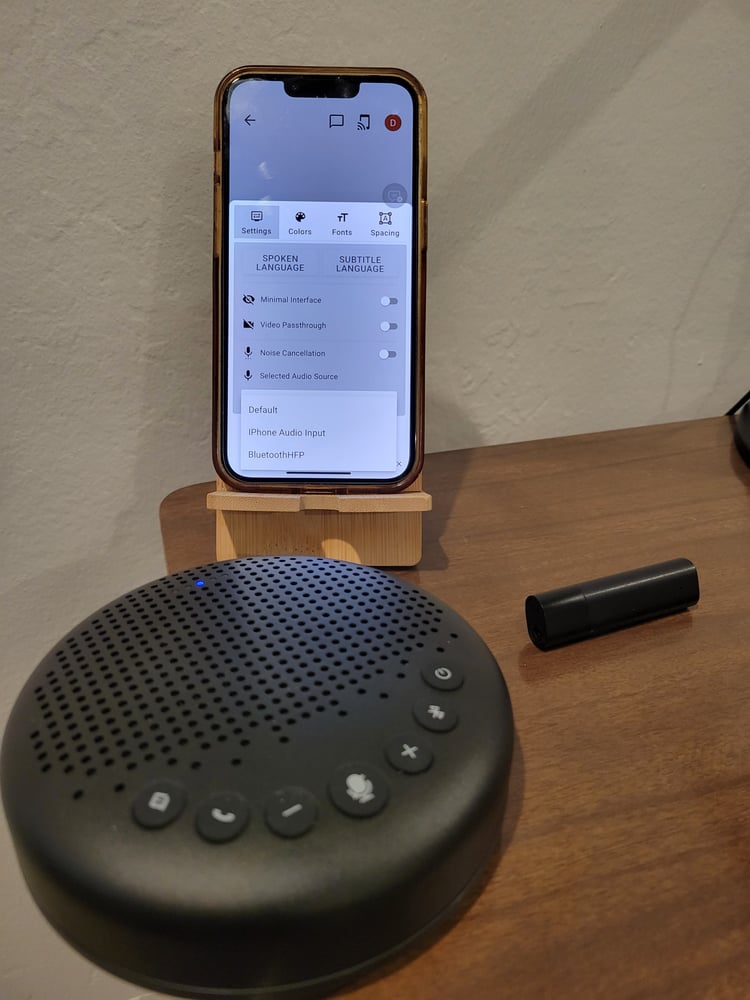 Set up a Bluetooth microphone